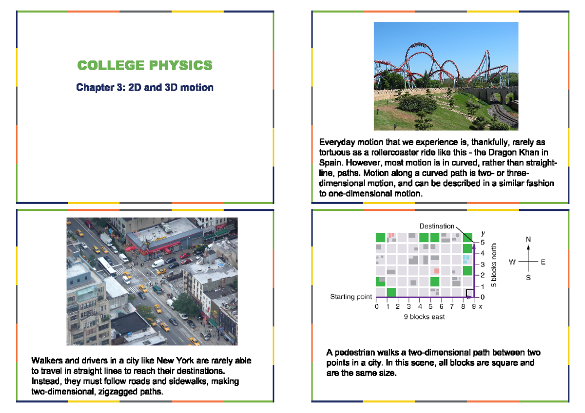 Chapter 3 - Motion 3D Layout - Physics I (Advanced Program) - Studocu