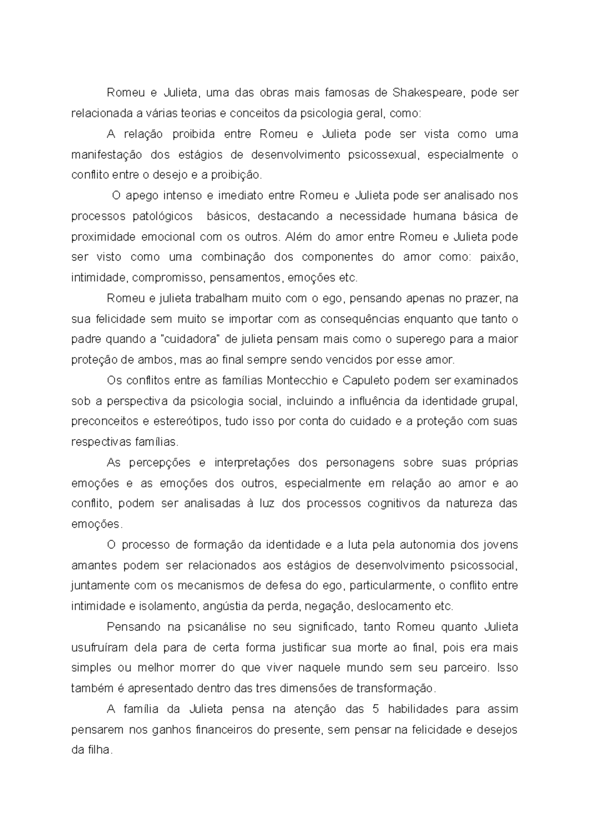 Analise de romeu e julieta - Romeu e Julieta, uma das obras mais ...
