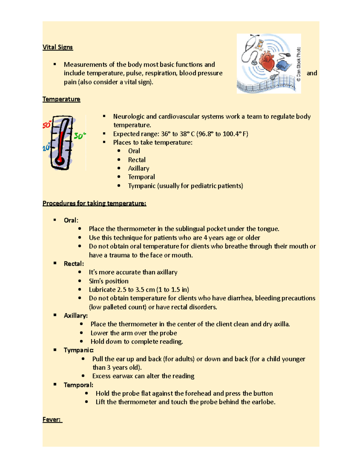 Vital Signs - Vital Signs Measurements of the body most basic functions ...