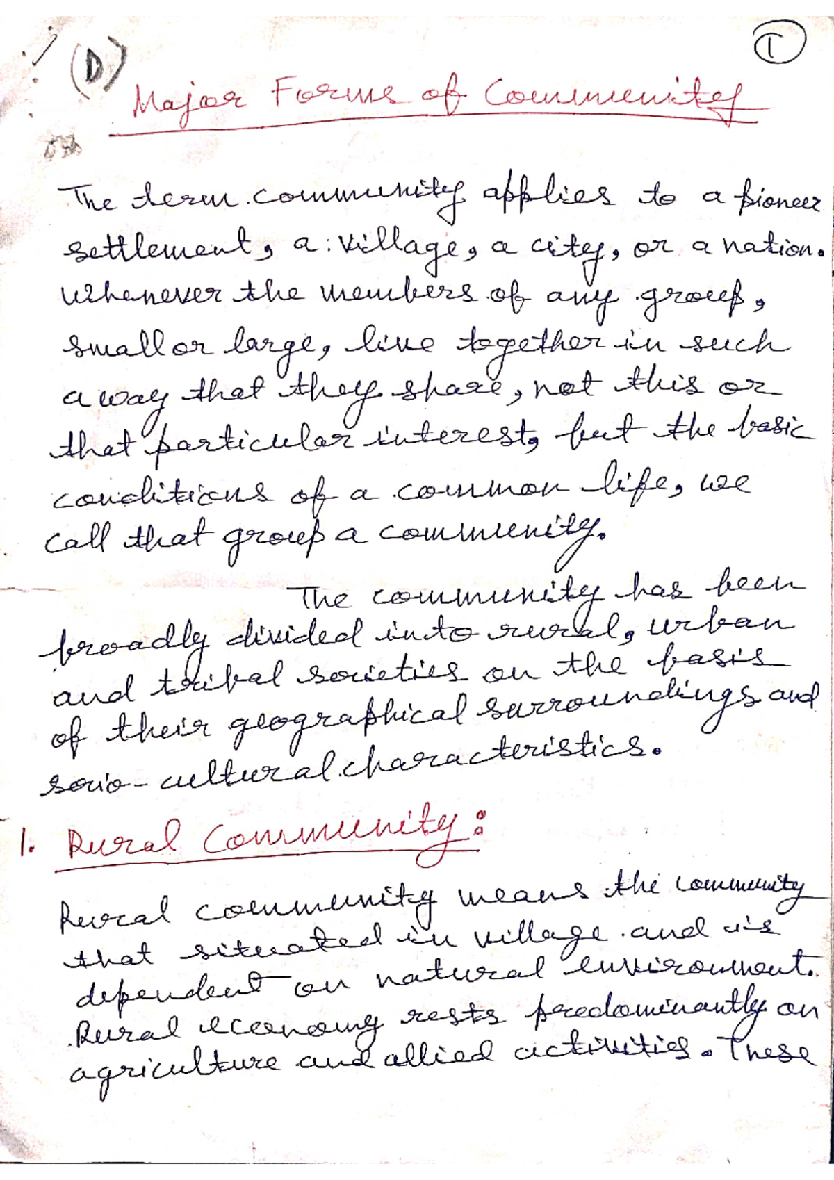 3. Major Forms of Community - BA 501 - Studocu