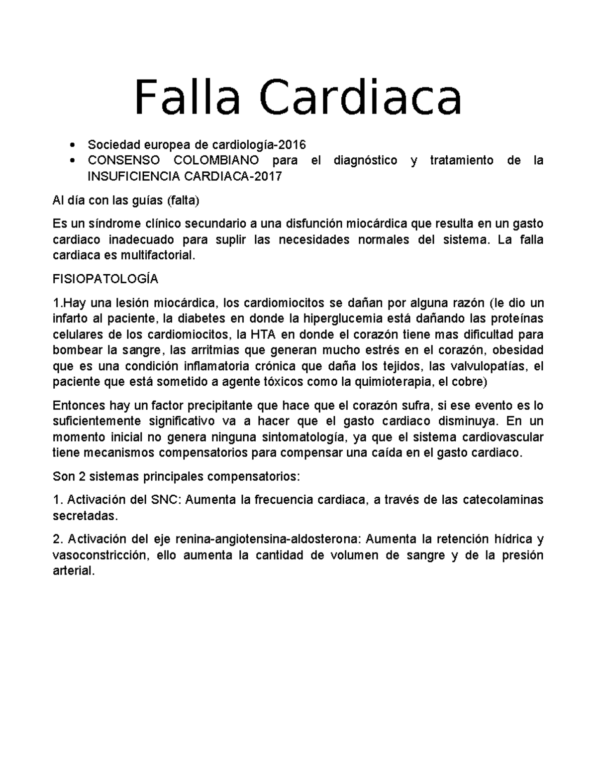 Falla Cardiaca Turorias medicina interna - Falla Cardiaca Sociedad ...