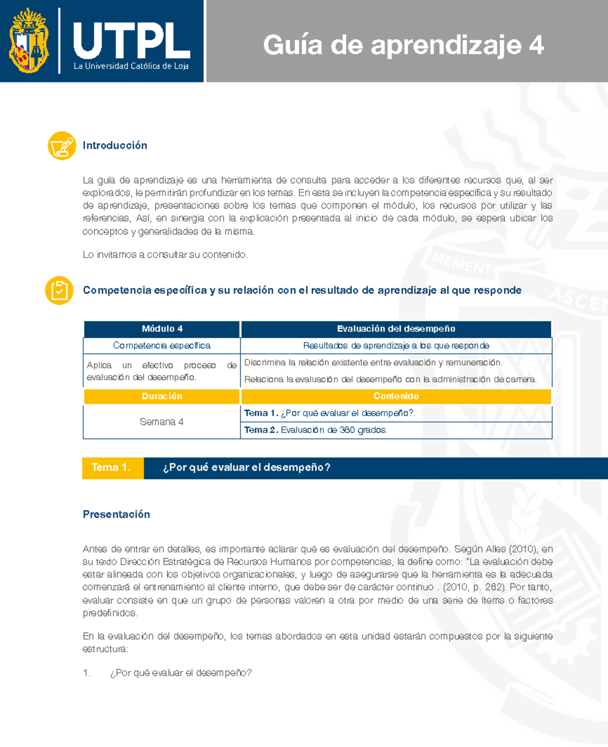 Guía de aprendizaje módulo 4 - La Universidad Católica de Loja Guía de aprendizaje 4 ...