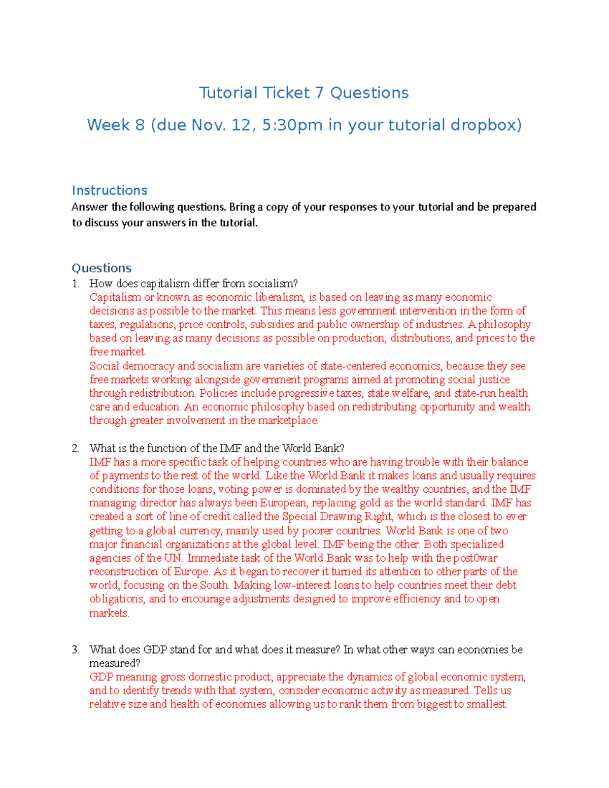 GS-101-A Tutorial Ticket 7 Answers - Tutorial Ticket 7 Questions Week 8 (due Nov. 12, 5:30pm in ...
