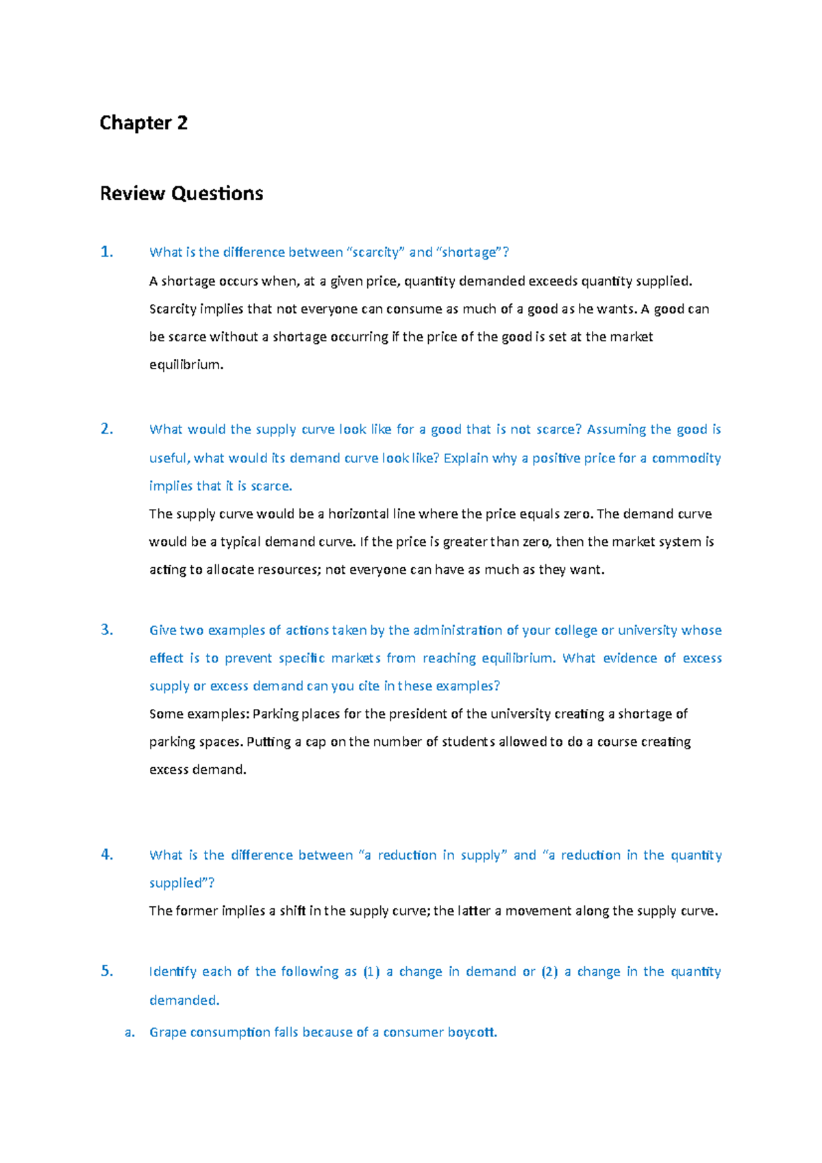 Ch02 Problem Solutions - Chapter 2 Review Questions 1. What is the ...