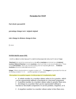 D125 math for elem edu i pacing guide 6-week - Six Week Topics and ...
