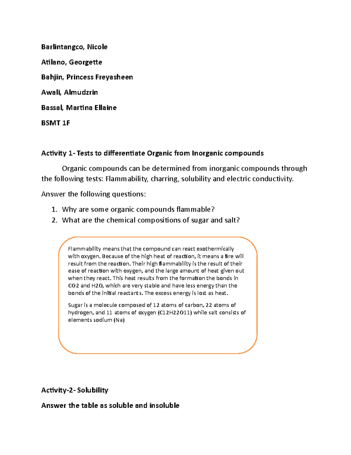 Activity 1 - Groupwork - Barlintangco, Nicole Atilano, Georgette Bahjin ...