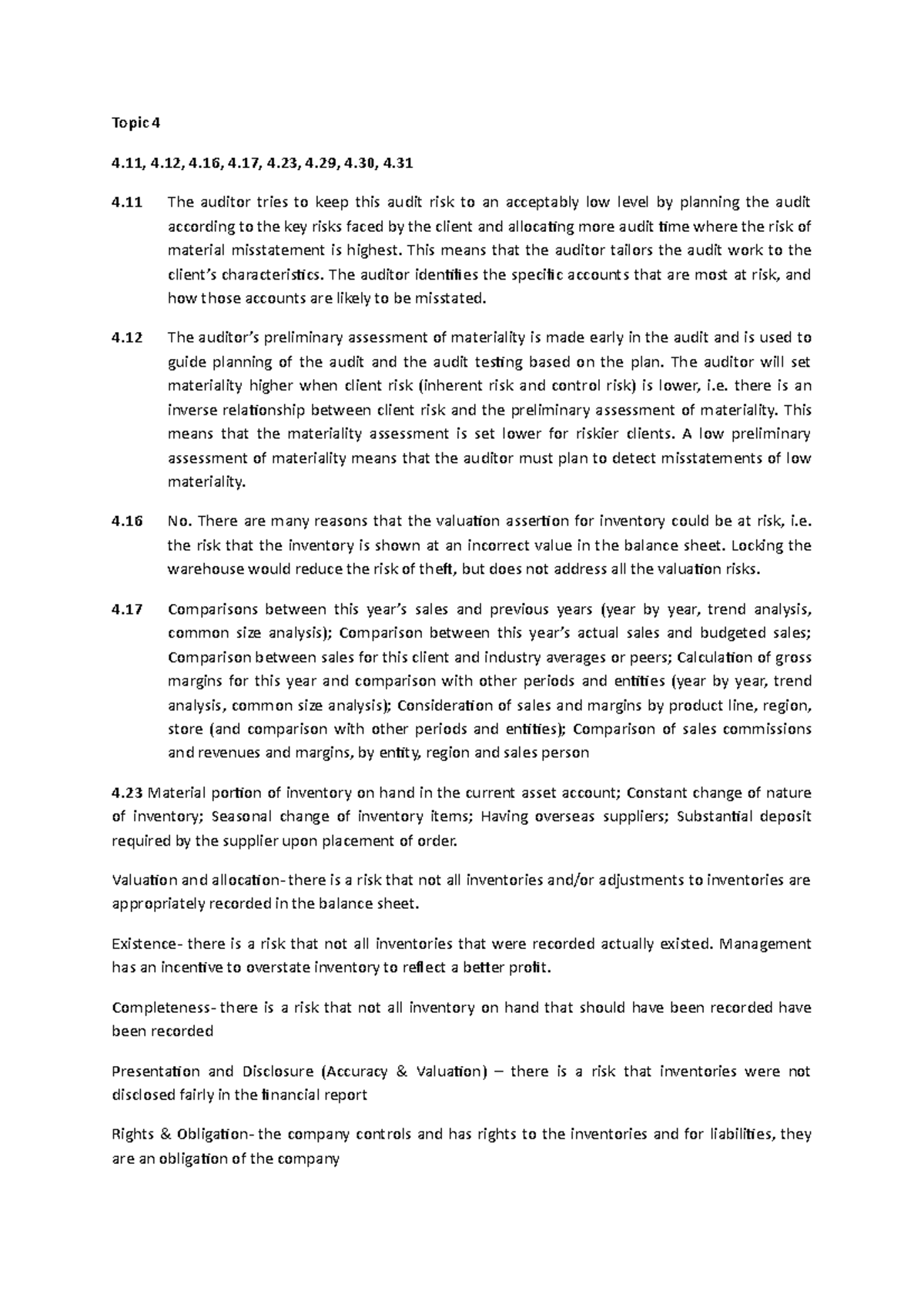 Topic 4s - this are the tutorial question which i got from senior which ...