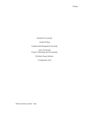 QSO 349 Module 4 Activity - Module Four Activity Andrew Fiebig Southern ...