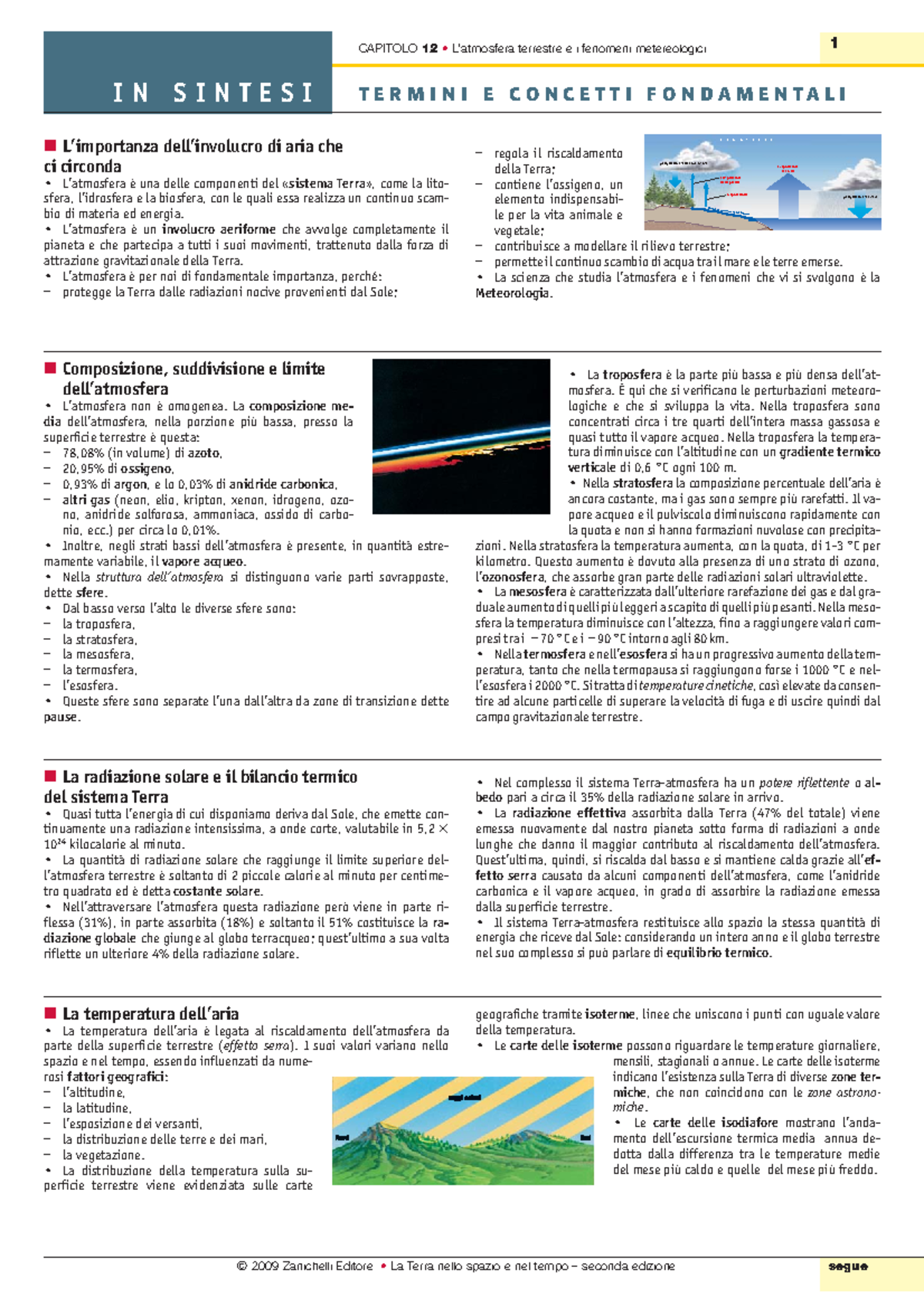 Atmosfera sintesi - gsdgsdg - 1 segue CAPITOLO 12 • L’atmosfera ...