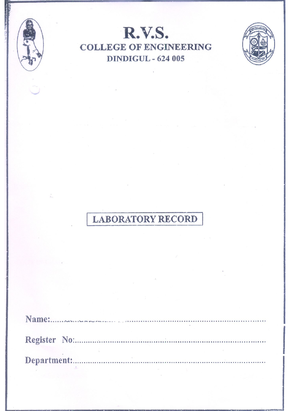 Ds lab merged - Ds lab manual - 1 R.V COLLEGE OF ENGINEERING DINDIGUL ...
