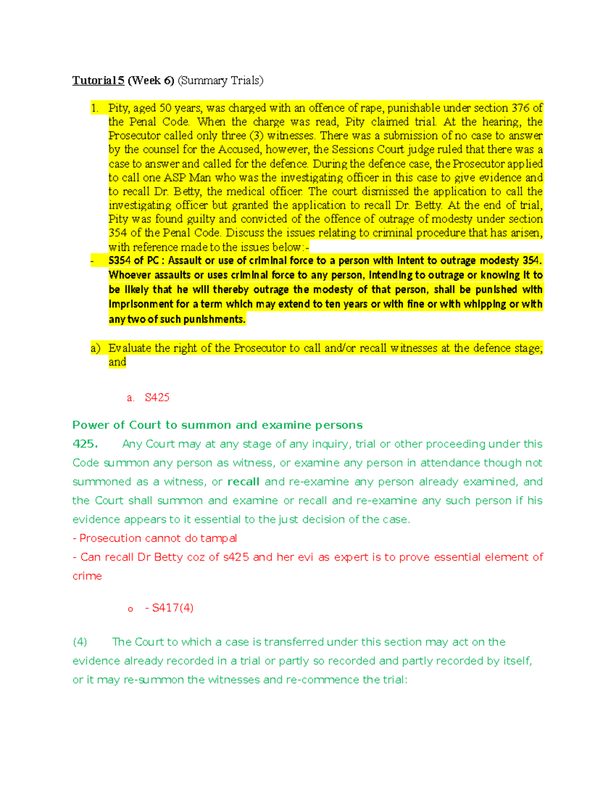 Tuto 5 - Tuto 5 (summary trial) - Tutorial 5 (Week 6) (Summary Trials ...