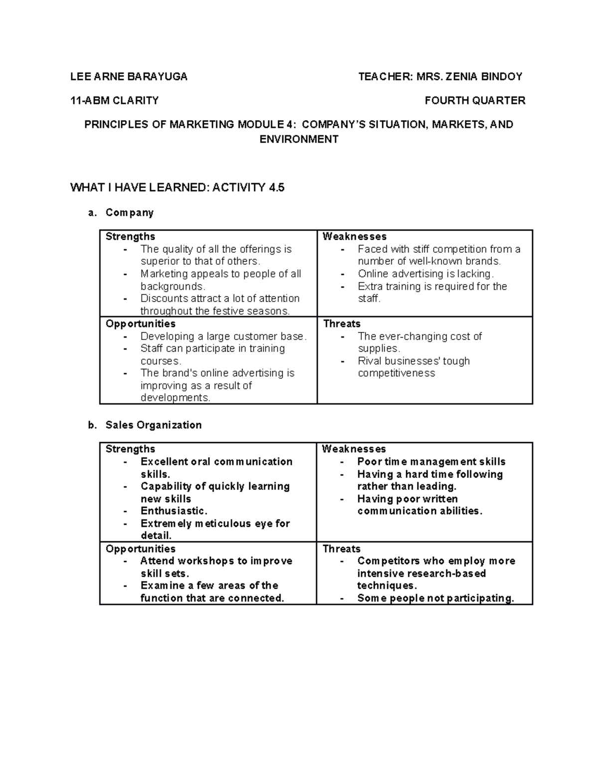 Principles OF Marketing Module 4 Company’S Situation, Markets, AND ...