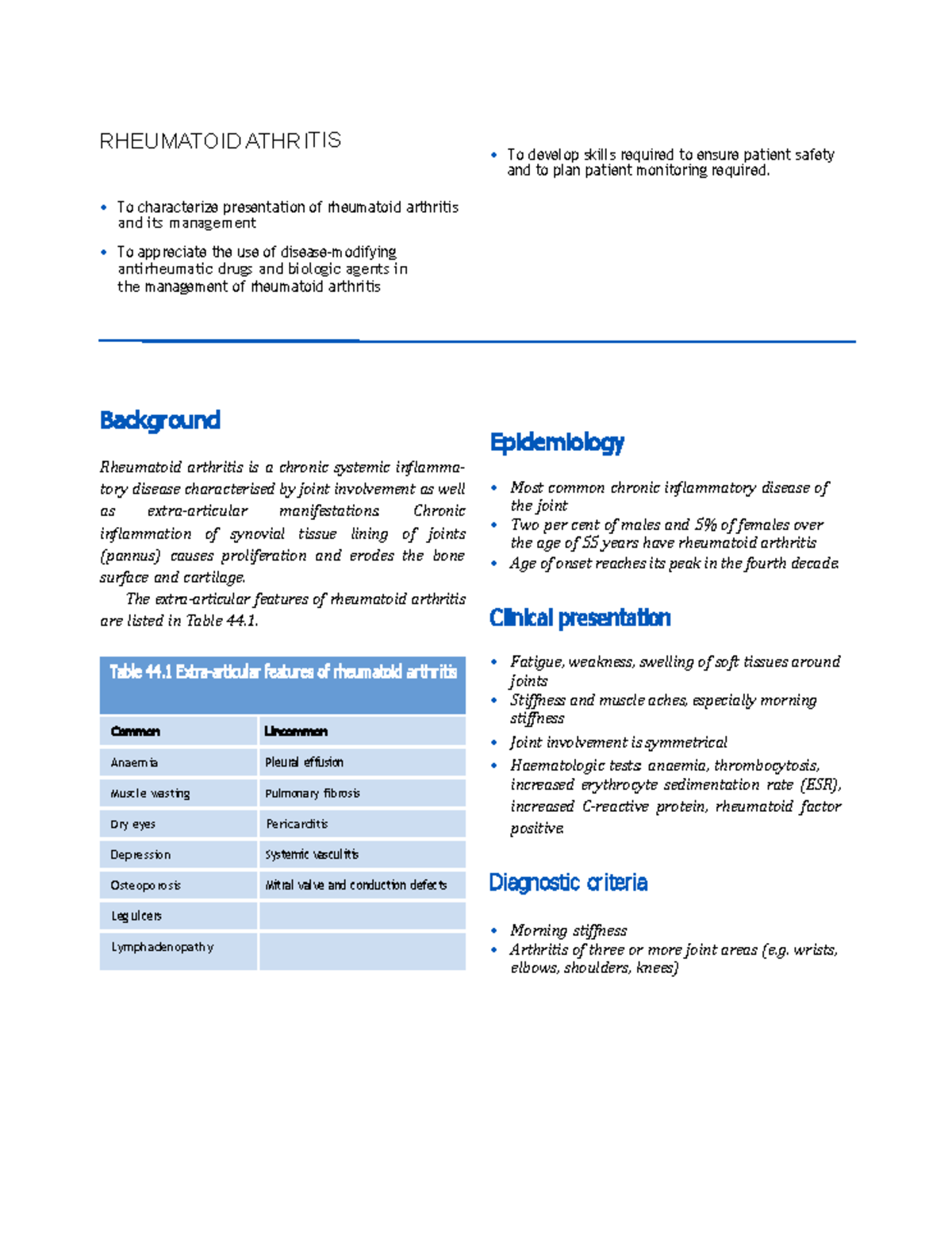 Rheumatoid Arthritis Pathophysiology Nursestudynet Pathology Outlines ...