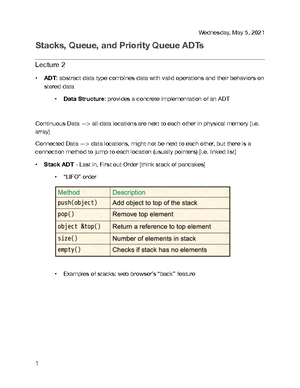 281Final CheatSheet - Dictionary ADT key/value that supports insert and ...