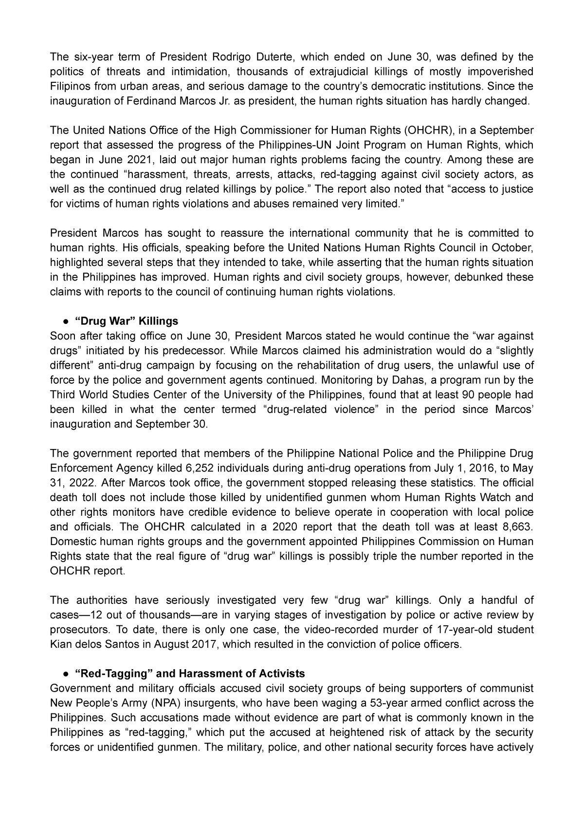 POLGOV NOTES REVIEWER - The six-year term of President Rodrigo Duterte ...