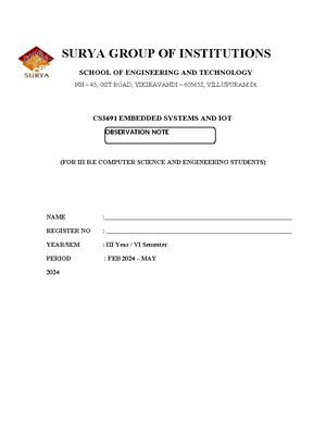 CSE 2ND YEAR IAT I CS3351-DPCO - SURYA GROUP OF INSTITUTIONS SCHOOL OF ...