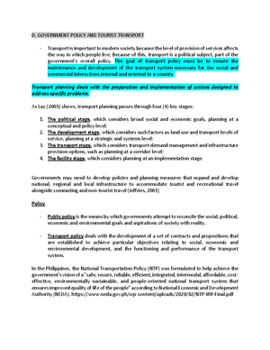 Economics of Transportation - A. ECONOMICS OF TRANSPORTATION Capital ...