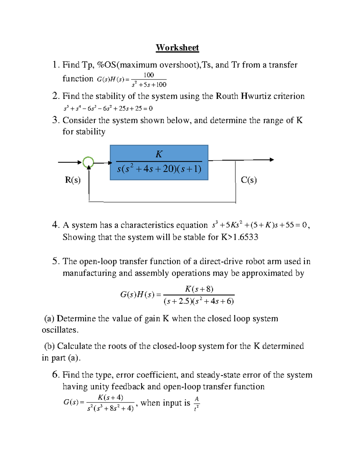 Worksheet - i am proud for working with programming - Worksheet 1. Find ...