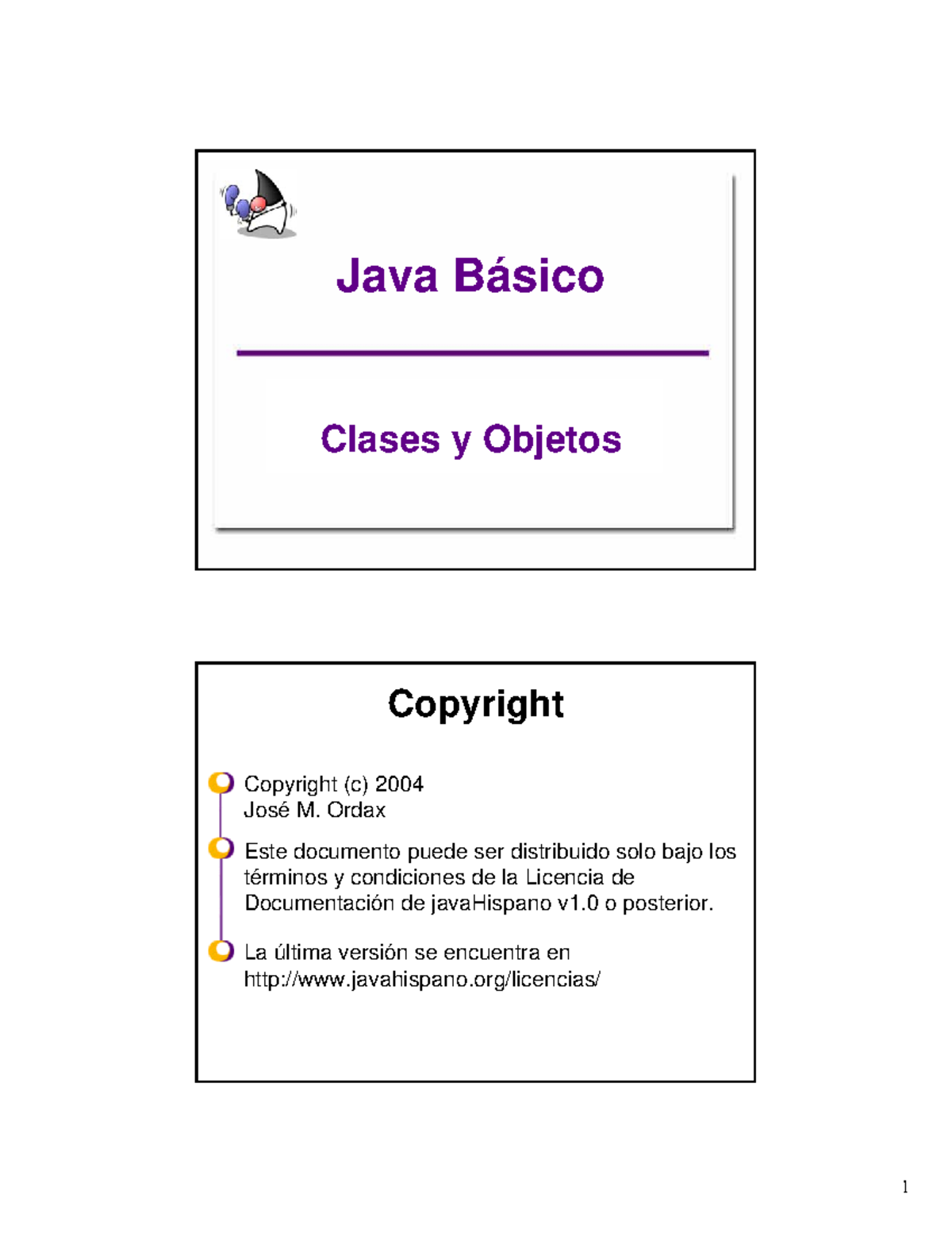 M2ch4 Clases y objetos - Java Básico Clases y Objetos Copyright (c ...