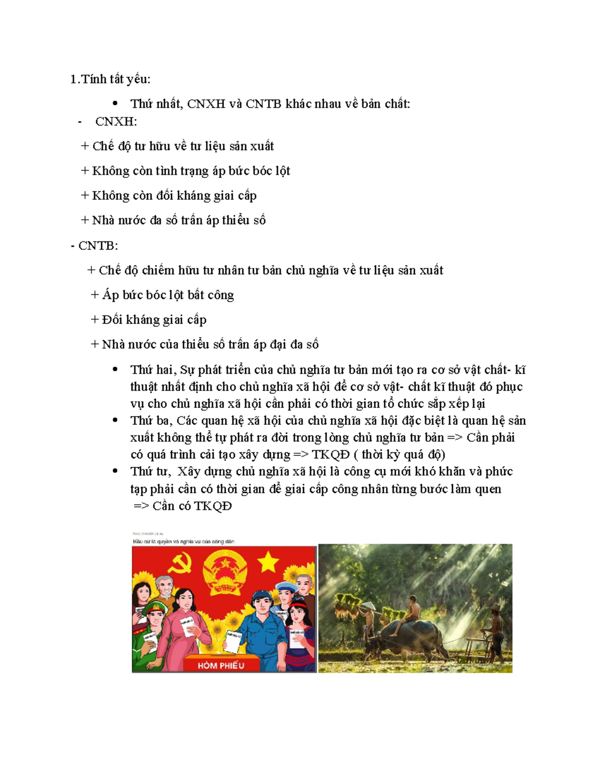 Đấu tranh giai cấp trong thời kỳ quá độ từ CNTB lên CNXH - 1ính tất yếu ...