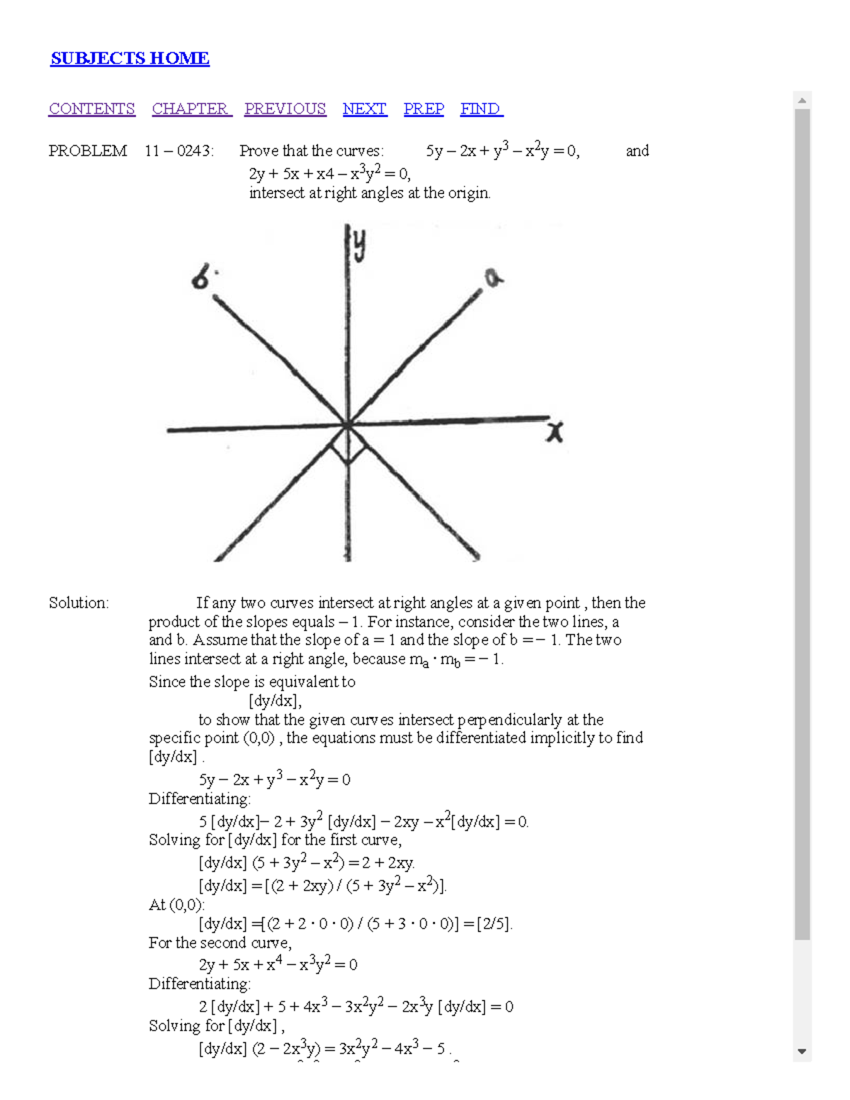 Calculus Problems and Solutions 243 - SUBJECTS HOME CONTENTS CHAPTER ...