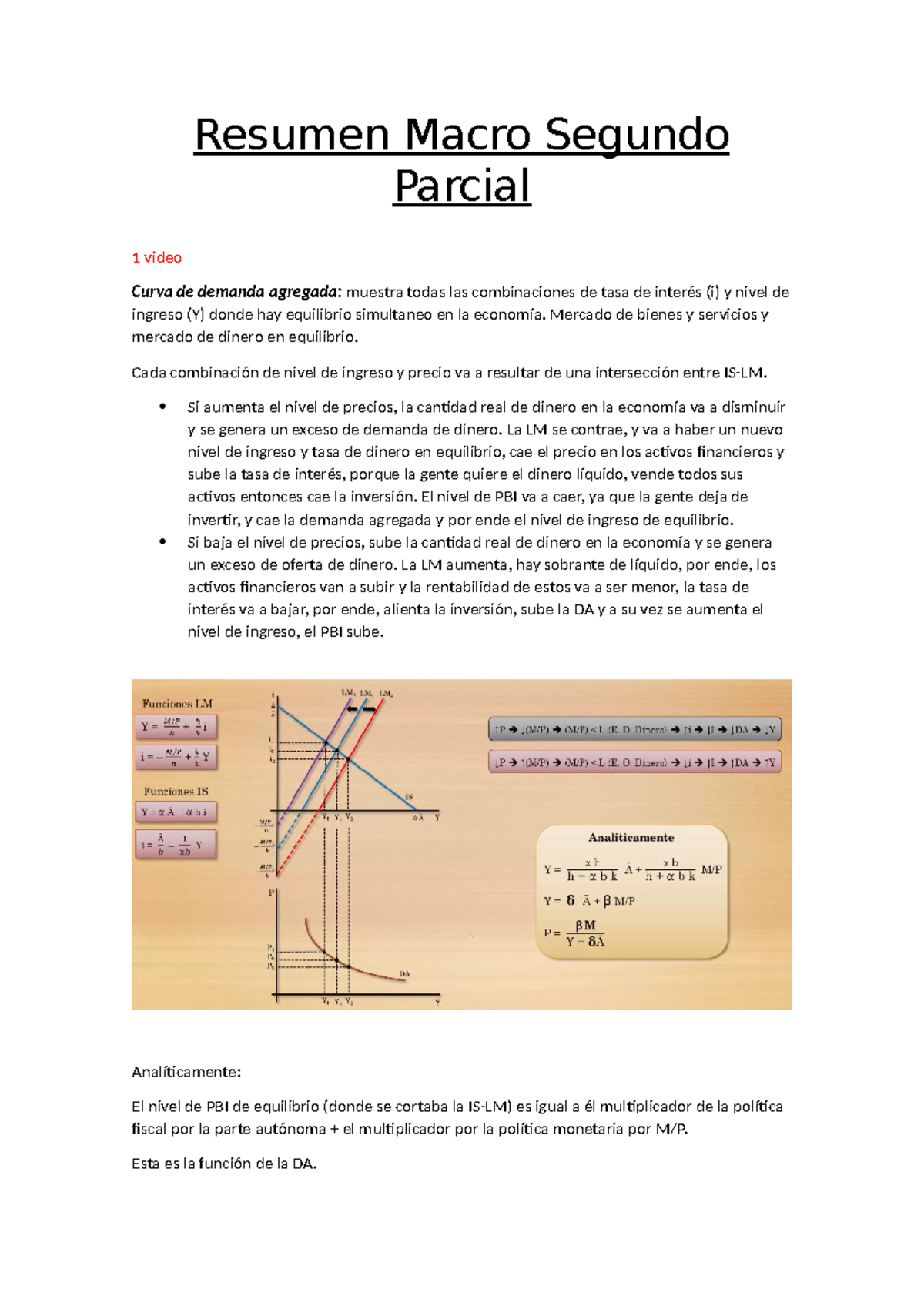 Resumen Macro Segundo Parcial - Resumen Macro Segundo Parcial 1 video Curva de demanda agregada ...