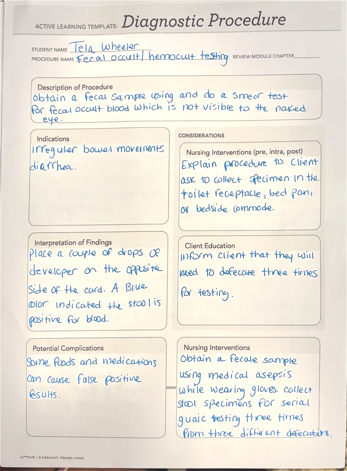 Active Learning Template 4 - ACTIVE LEARNING TEMPLATE: Diagnostic ...
