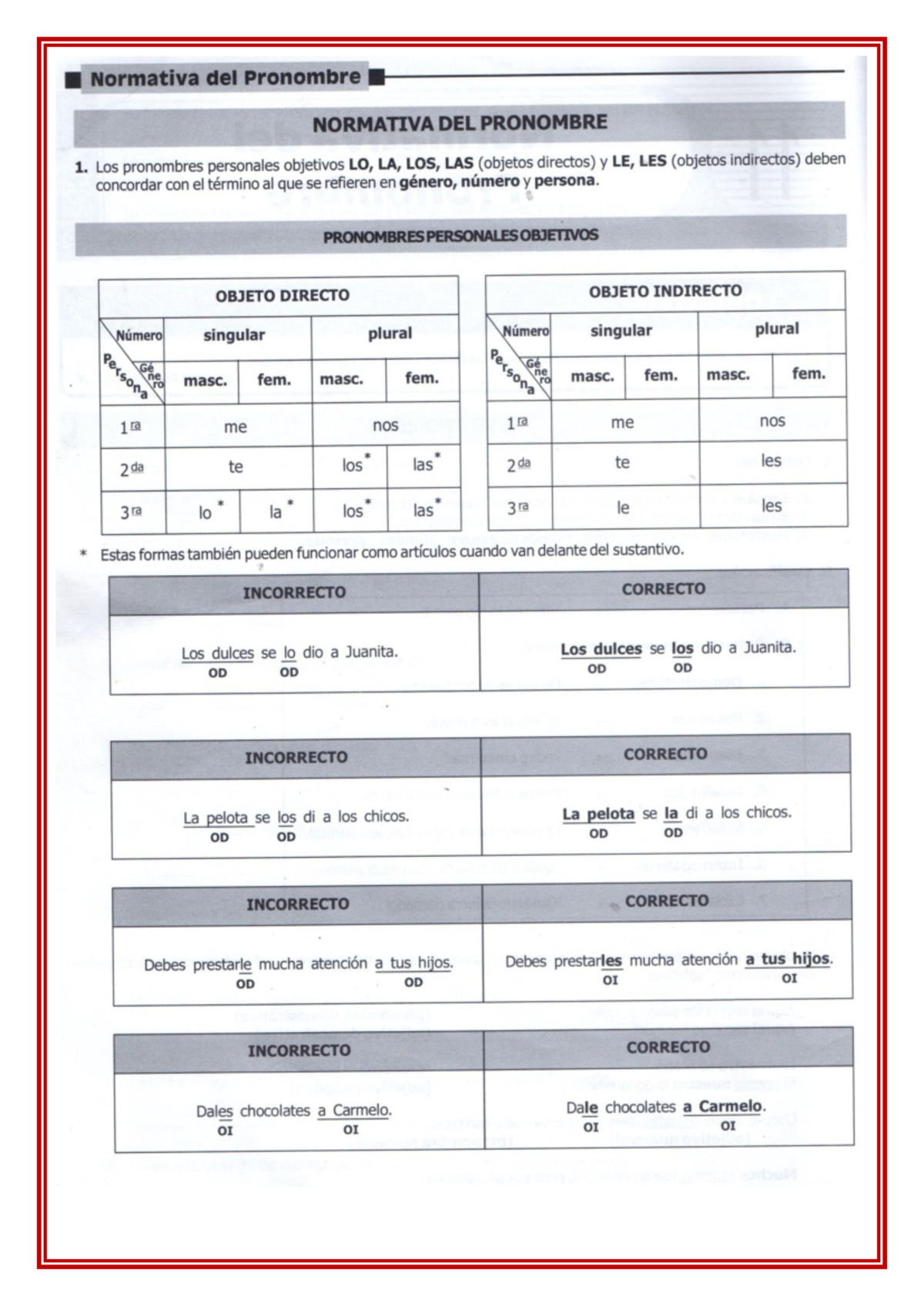 ffdgdfgsd sfgdfg sdfgdfg - Normativa del Pronombre NORMATIVA DEL ...