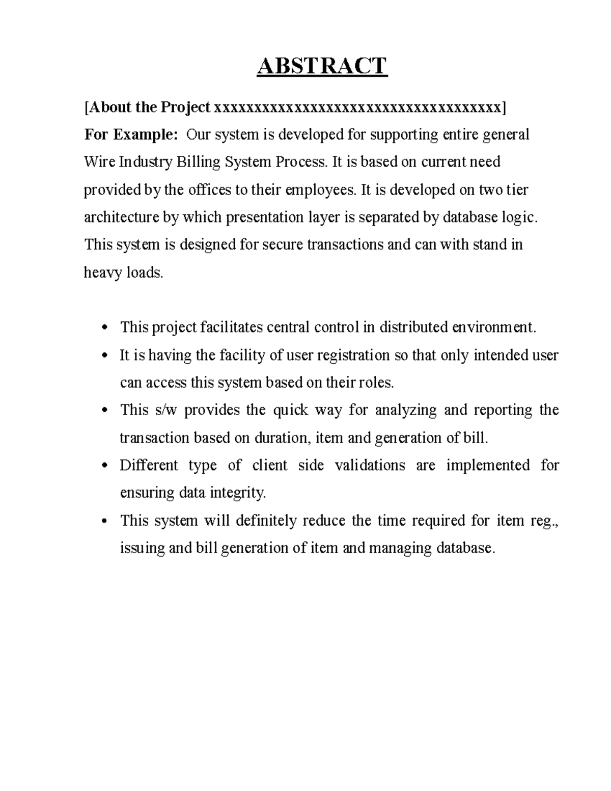 Report - ABSTRACT [About the Project ...