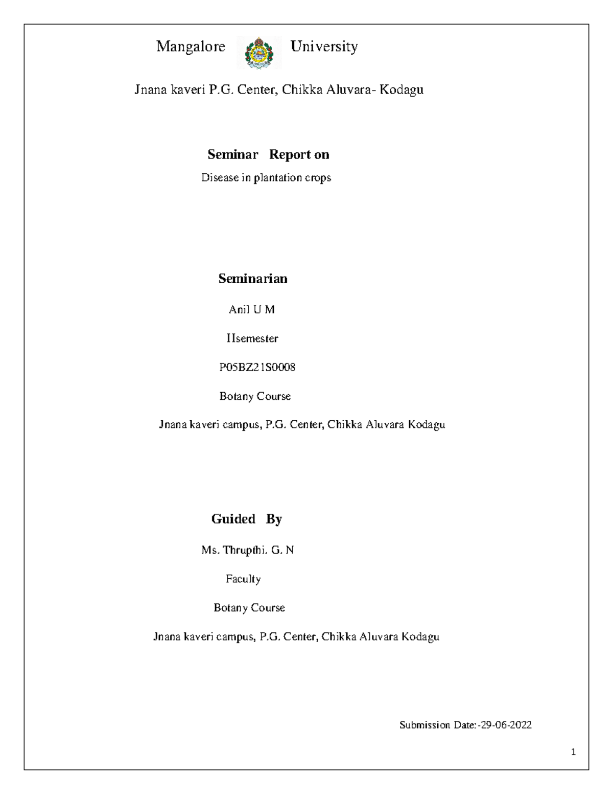 Anil final - ffttyuyiuhgvftrfjuhuh - Mangalore University Jnana kaveri ...