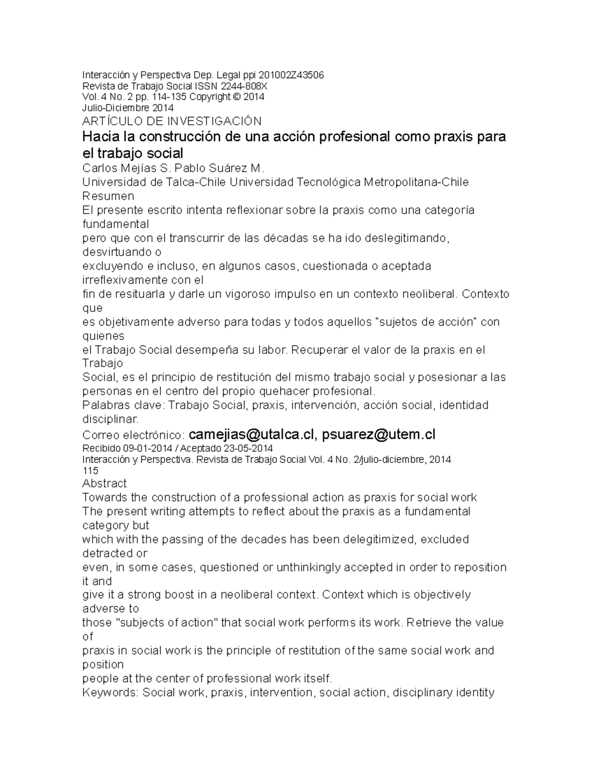 Praxis social - LA PRACTICA SOLICIAL COMO HERRAMIENTA DE ESTUDIO ...