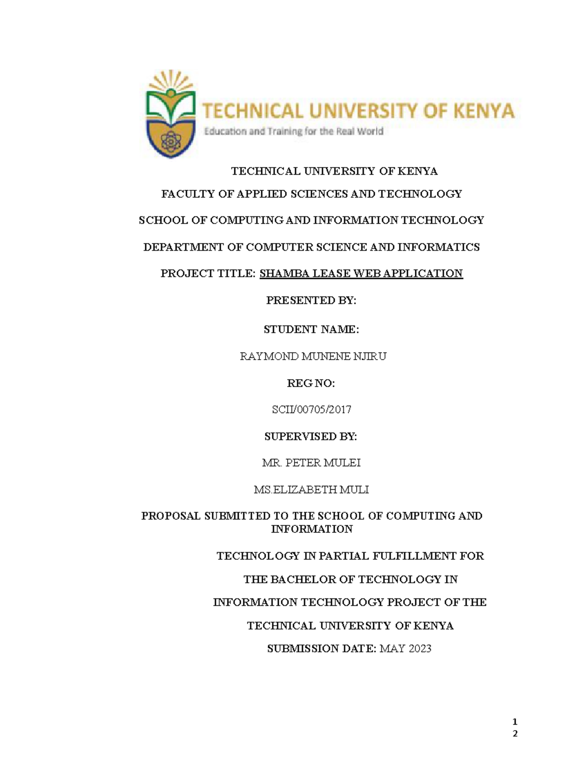 ( Revised Project A) - Information Technology - Studocu