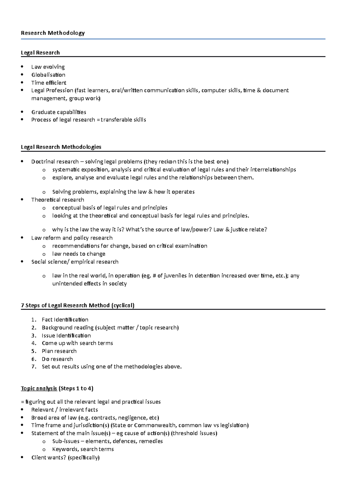 Summary Legal Foundations B: complete - Legal Foundations B Compiled rn ...