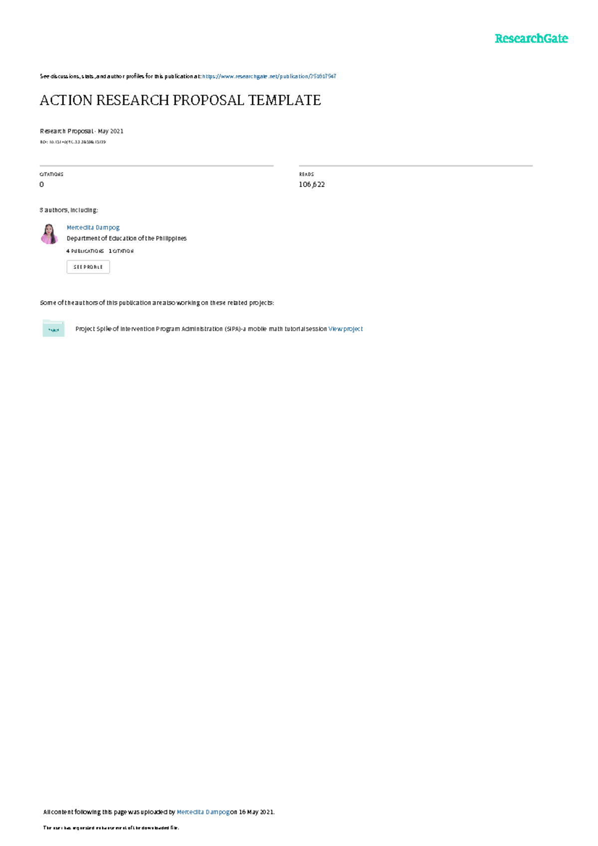 Action Research Proposal - See discussions, stats, and author profiles ...