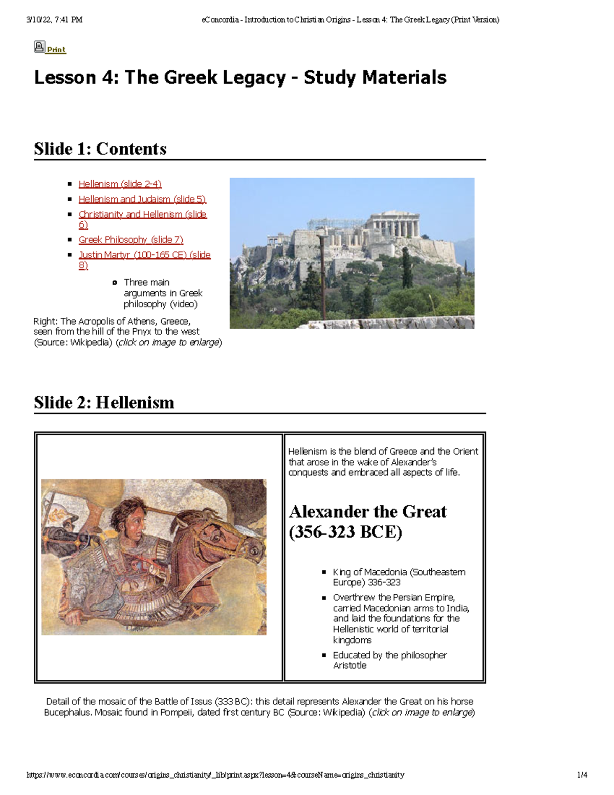 Introduction to Christian Origins Notes Lecture 4 - THEO 206 ...