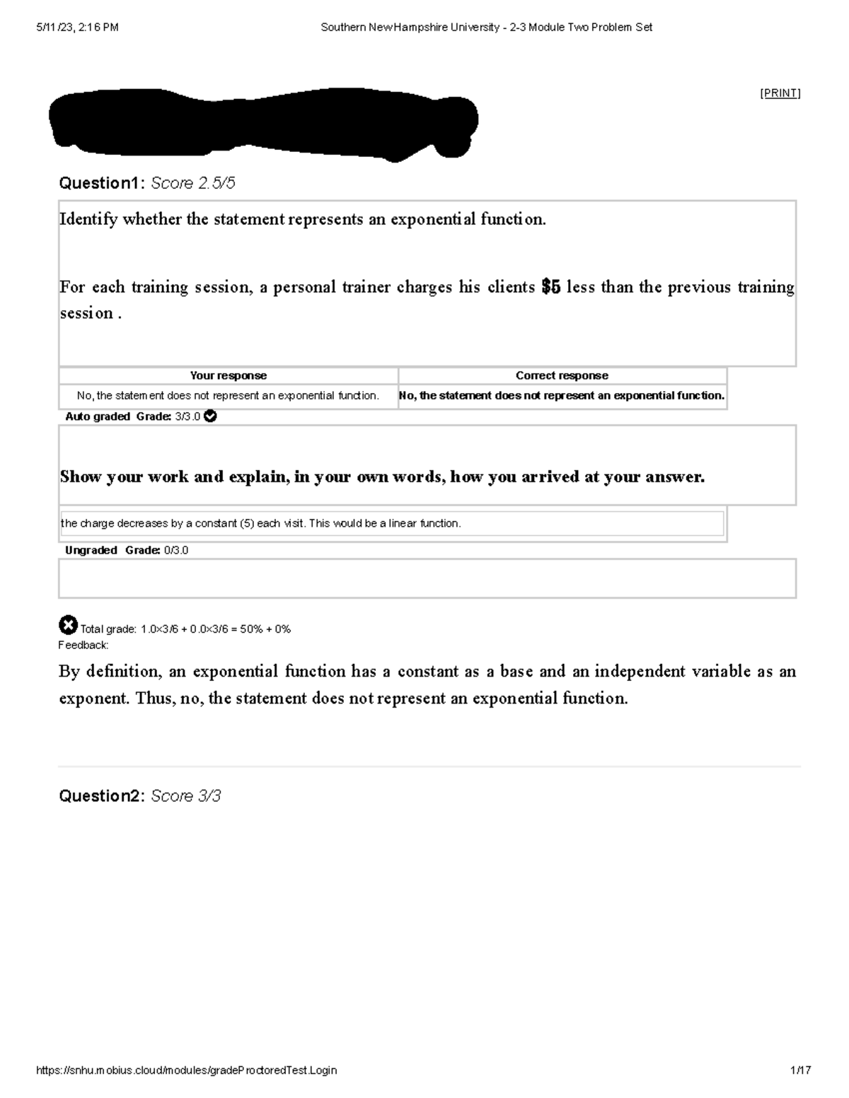 2-3 Module Two Problem Set - [PRINT] MAT-142-H7501 23EW5 Precalculus ...