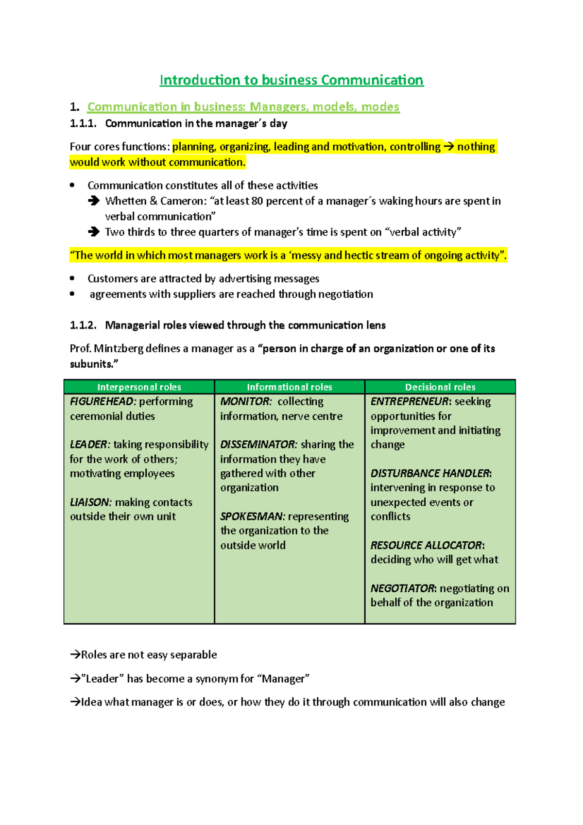 Introduction to business communication - Communication in business ...