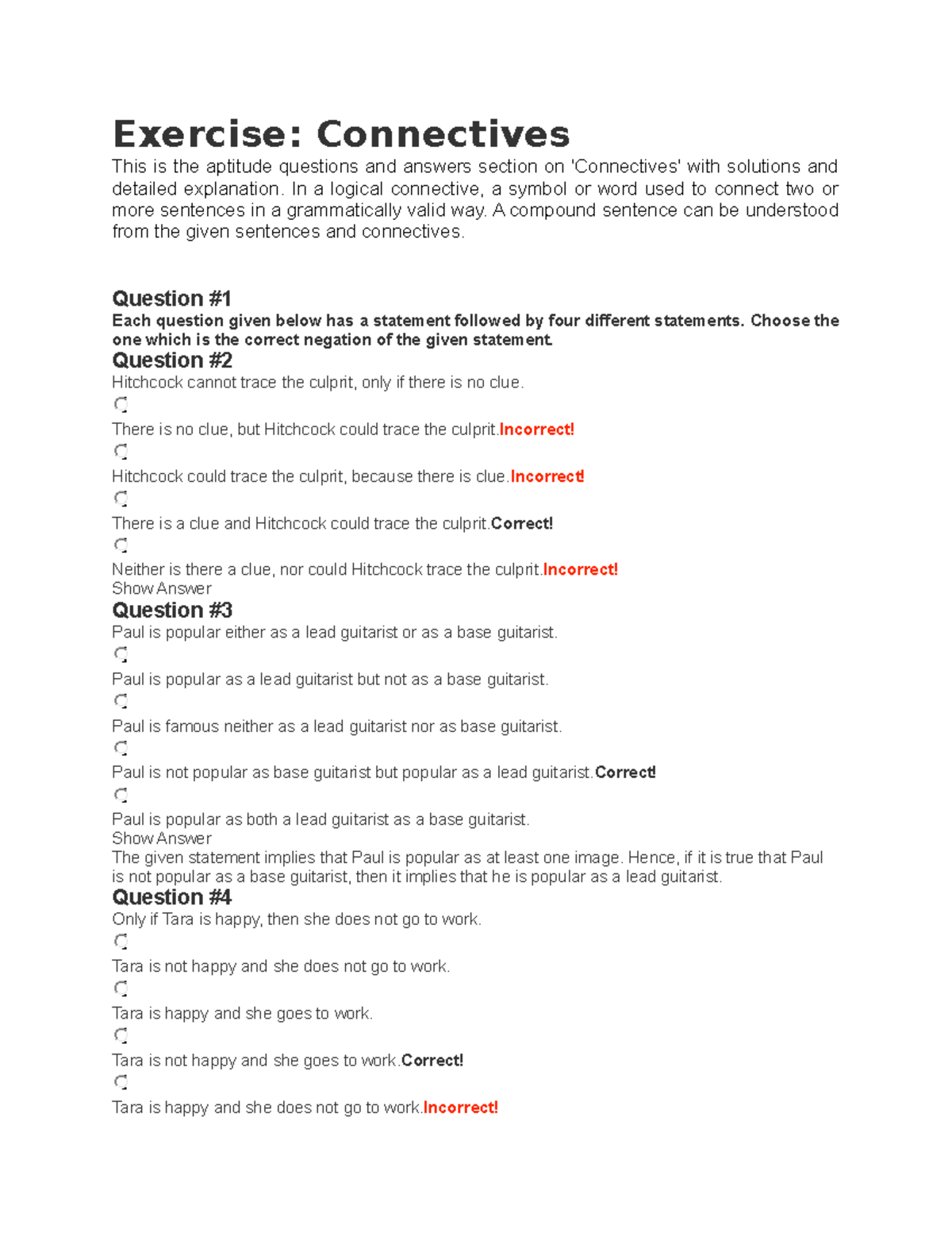 Connectives Mca Exercise Connectives This Is The Aptitude connectives-mca-exercise-connectives-this-is-the-aptitude