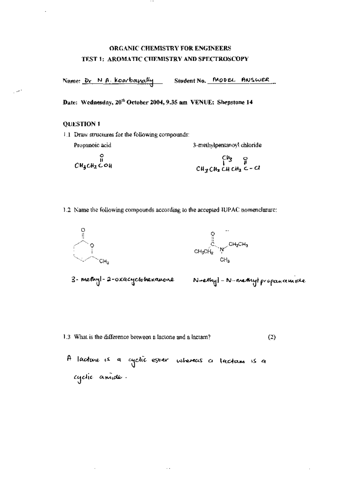 Engineers Test1 - MATH131 - Studocu