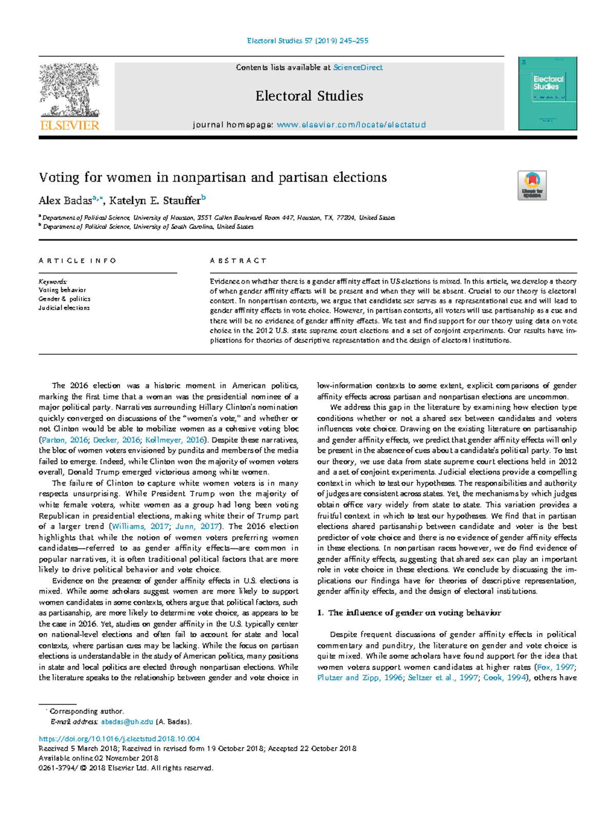 Source#3 - politics - Contents lists available at ScienceDirect ...