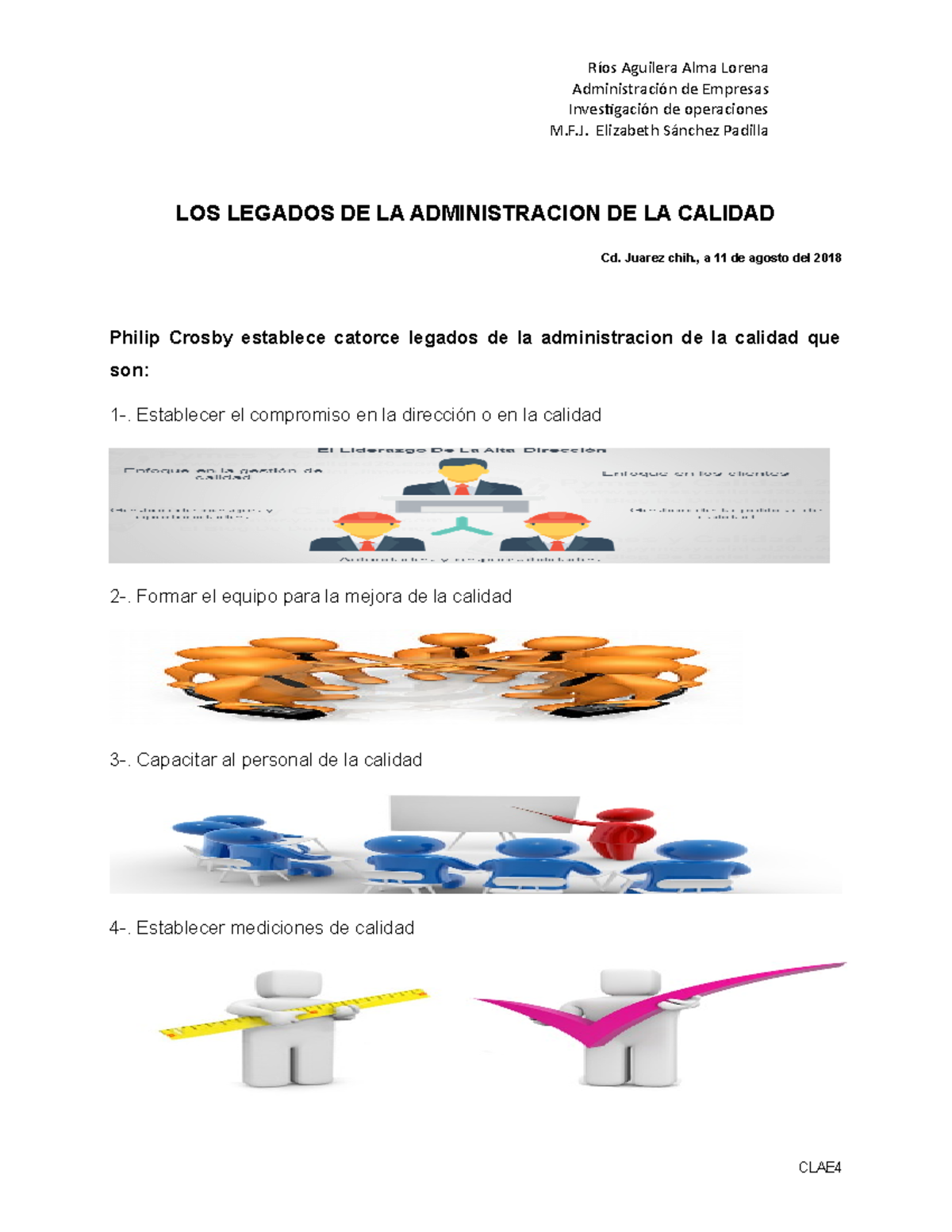 LOS Legados DE LA Administracion DE LA Calidad DEFDV KJ OJOI OIUH JKOL ...