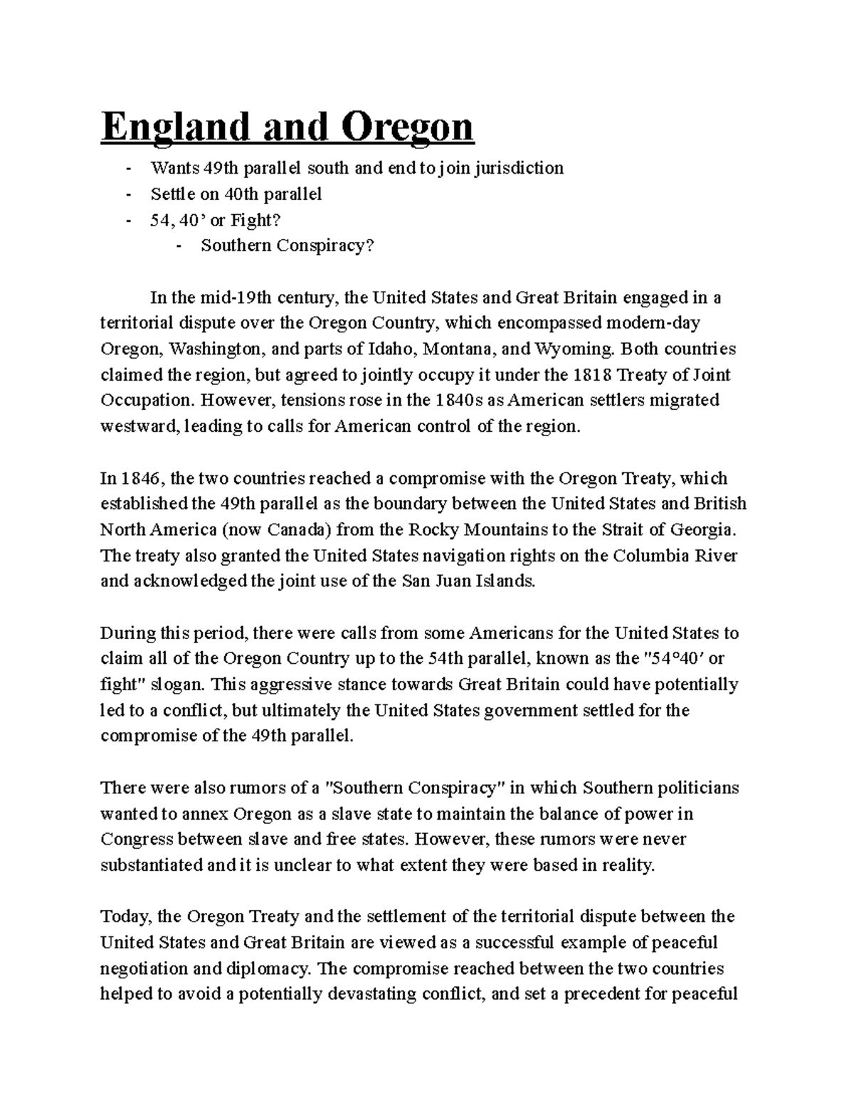 111111 England and Oregon impact in the world - England and Oregon ...