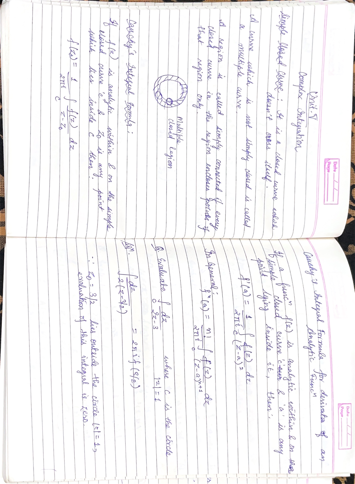 Complex Integration 1 Lecture Notes Advanced Calculus And Complex