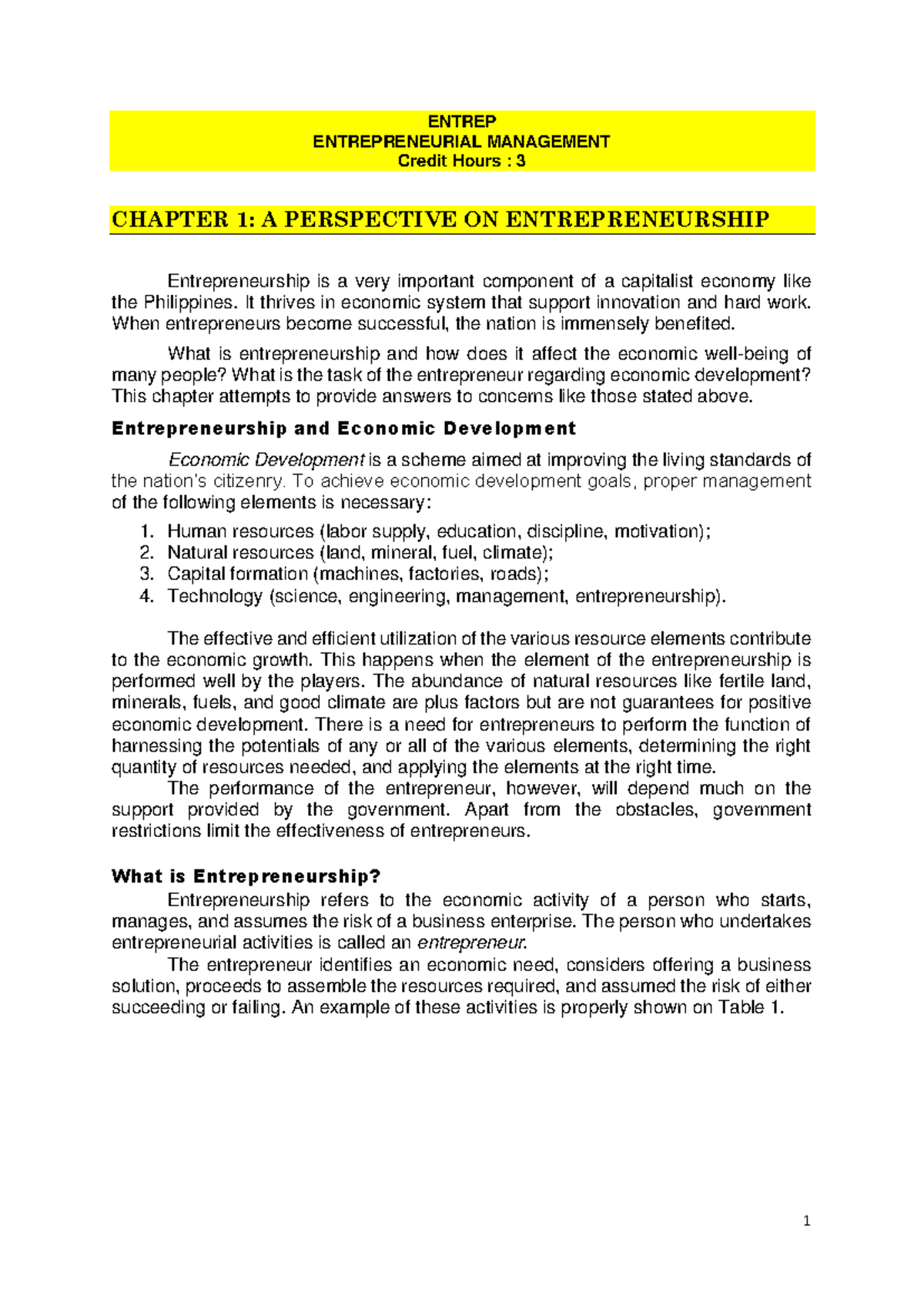 Entrep-module - Kakakananjsksksjsj - ENTREP ENTREPRENEURIAL MANAGEMENT ...