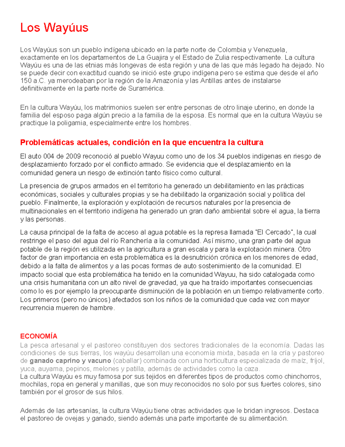 Los Wayúus - ggvvvvvvvvvvvvvvvvvvvvv - Los Way ̇us Los Way ̇us son un ...