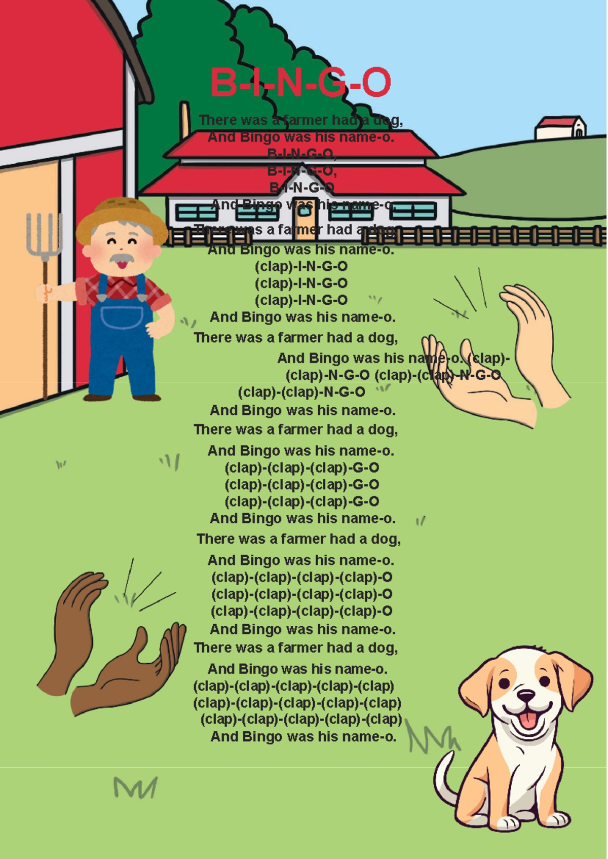 Nursery Rhymes Compilation - B-I-N-G-O There was a farmer had a dog ...