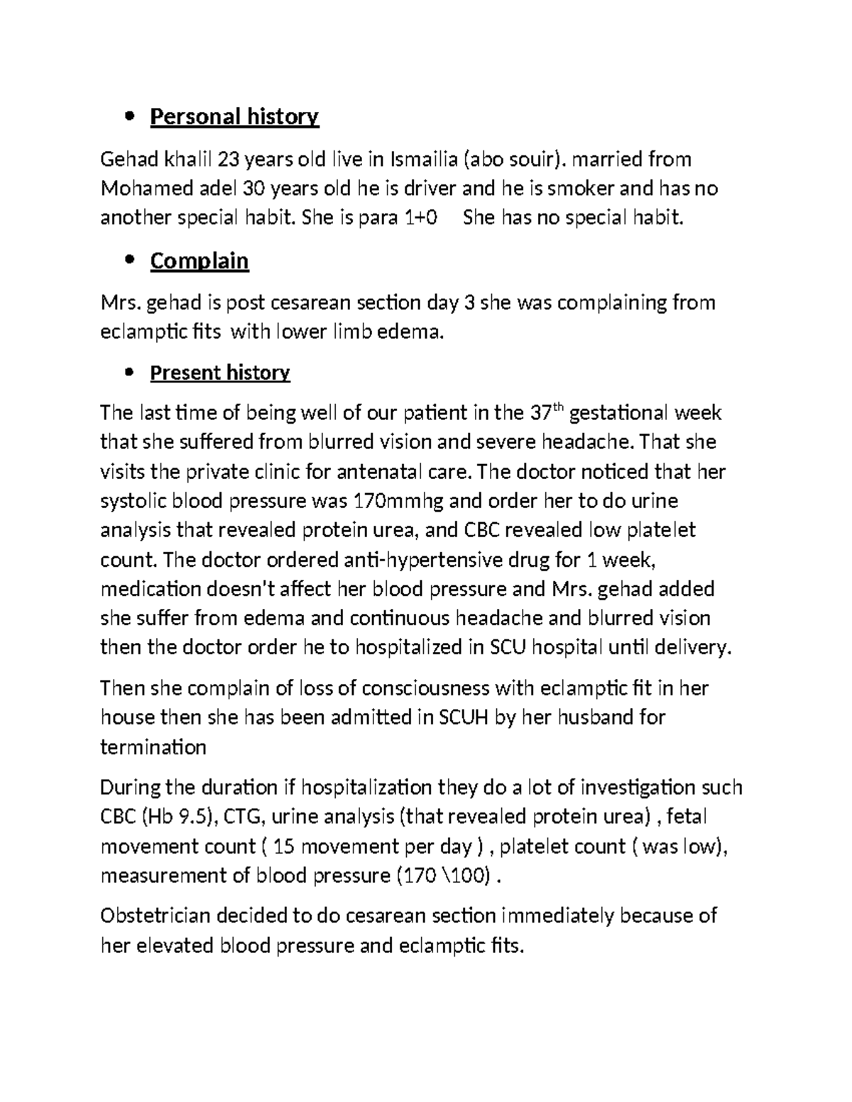 0ecalpmis - Personal history Gehad khalil 23 years old live in Ismailia ...