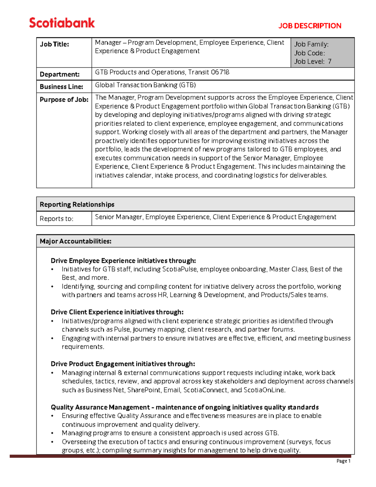 Manager - Program Development Customer Employee Experience Mar 2024 v3 ...