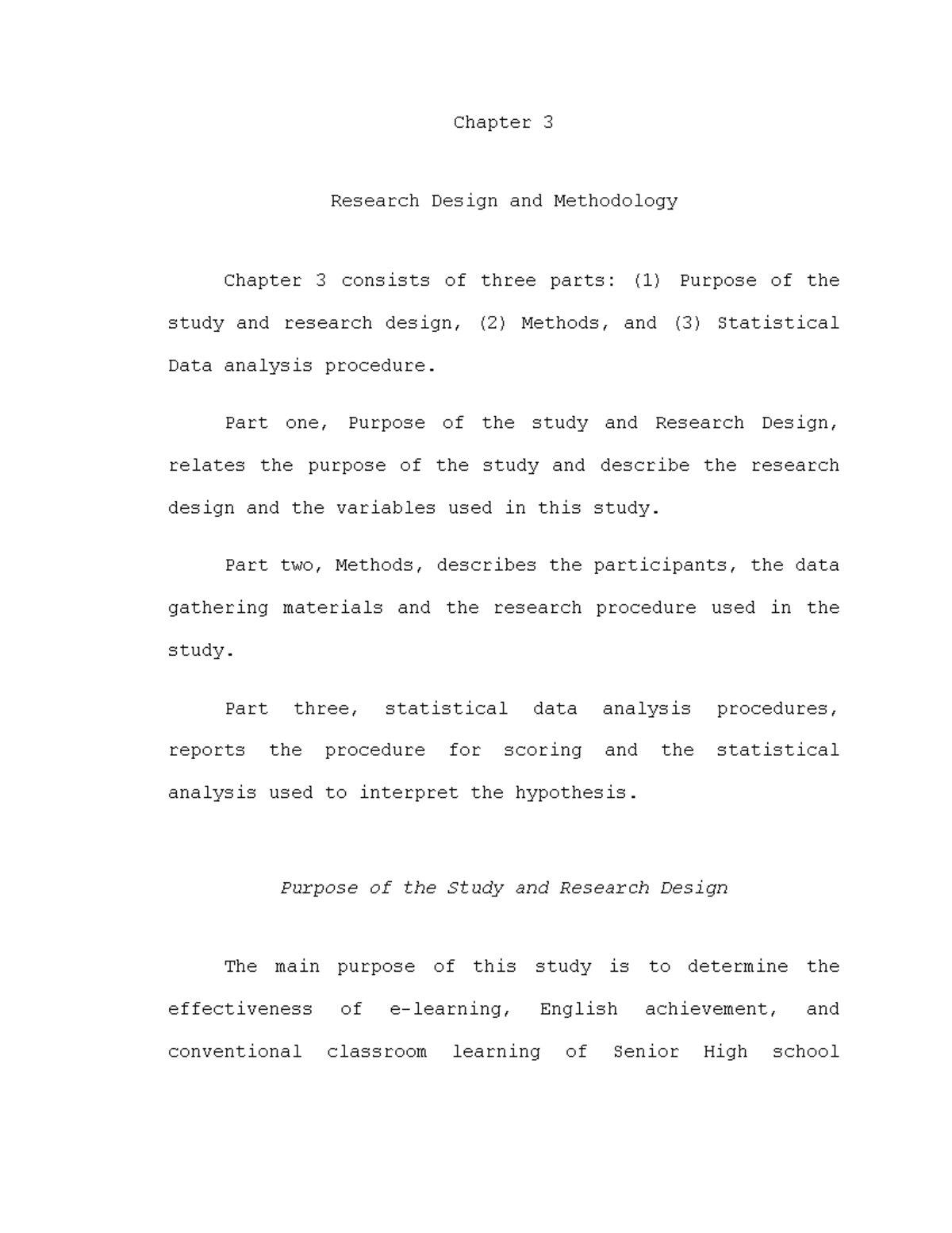 Chapter 3 - sijsxjj - Chapter 3 Research Design and Methodology Chapter ...
