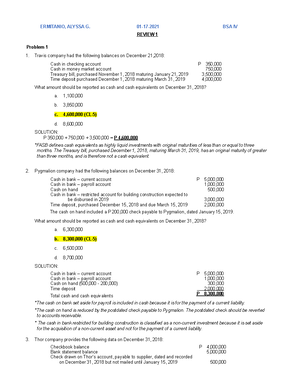 Assignment 9-Cunanan (2BSA-2) - Jessica M. Cunanan 2BSA- Self‐Study ...